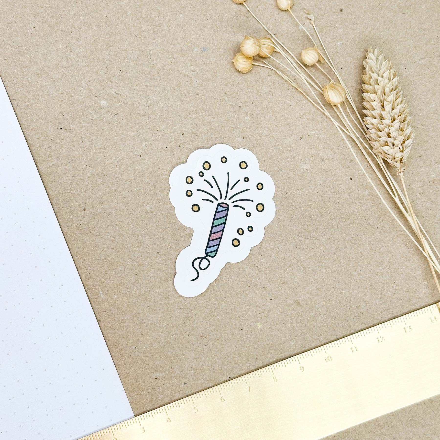 Hand-drawn sticker - Firework - Size M – koko & lynn