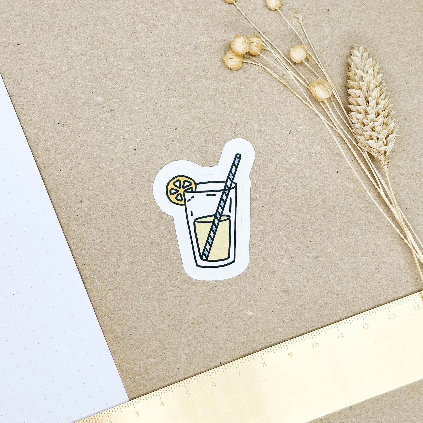 Hand-drawn sticker - Lemonade - Size M – koko & lynn