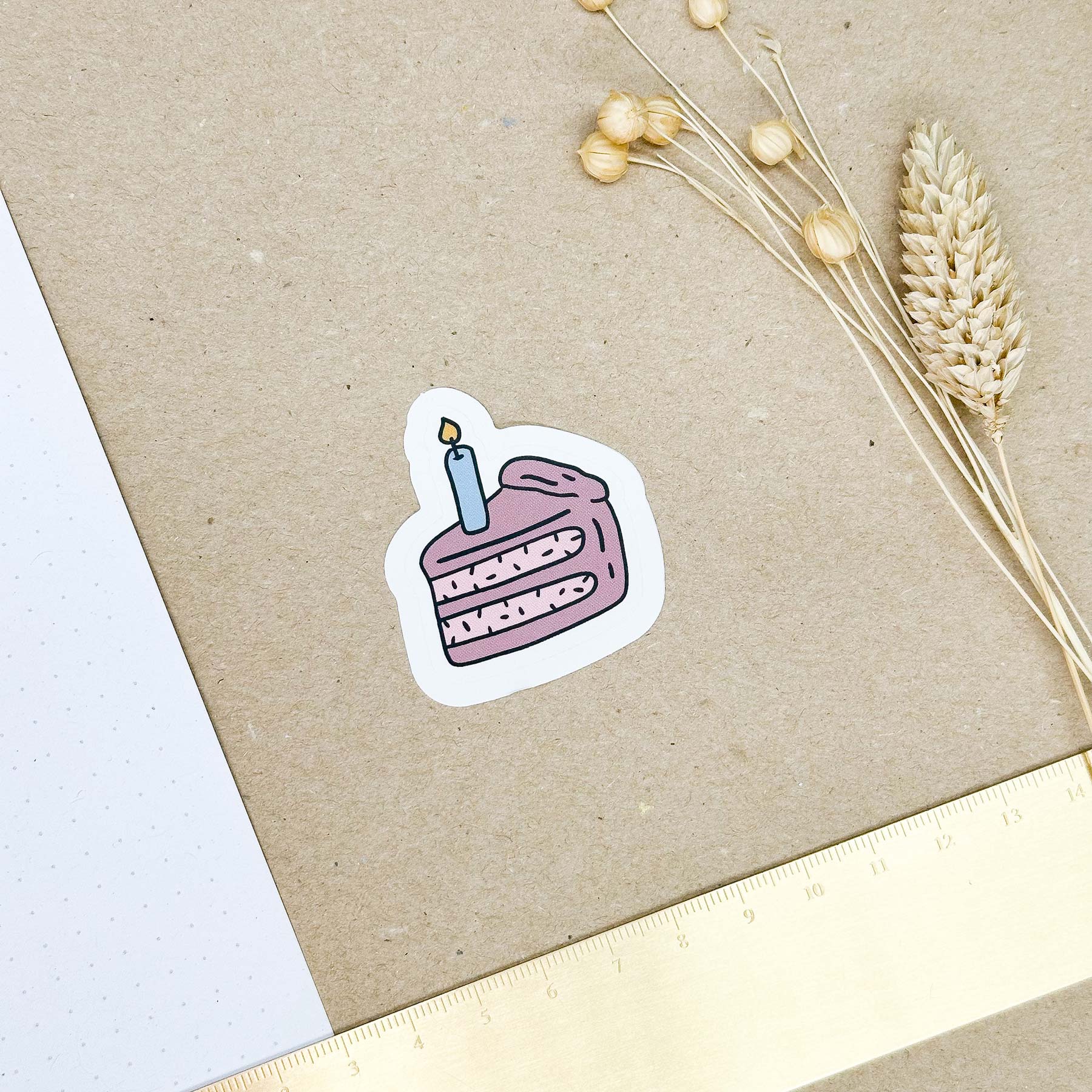 Hand-drawn sticker - Piece of cake - Size M – koko & lynn
