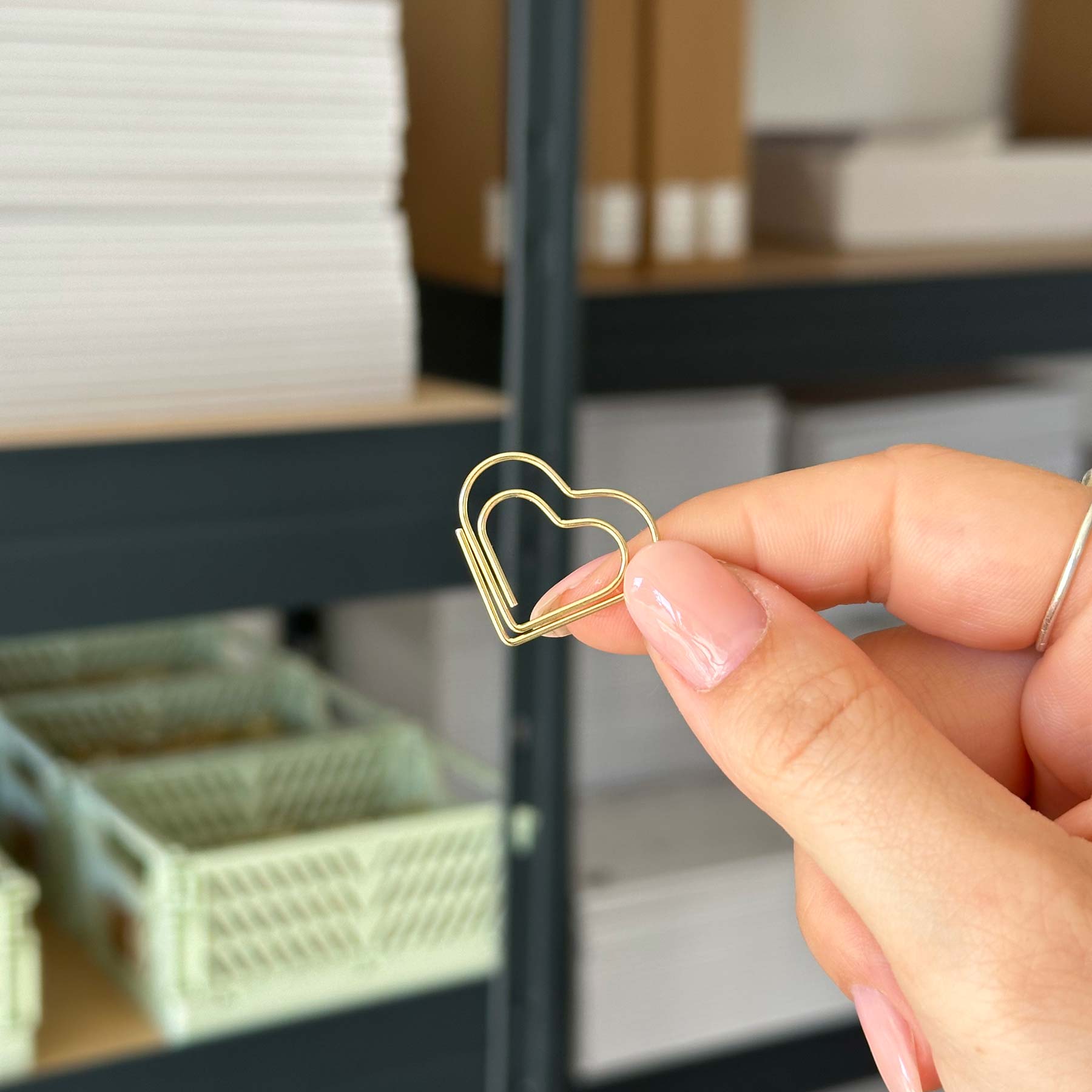 Heart paper clips - Gold - 5 pieces – koko & lynn